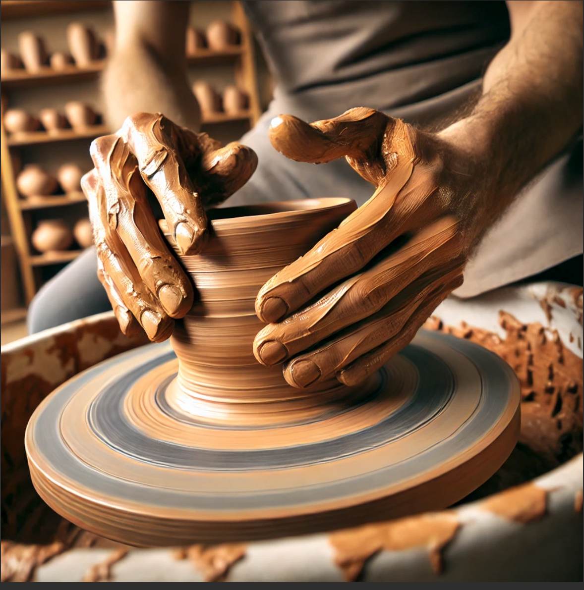 How to Collar Clay on the Pottery Wheel